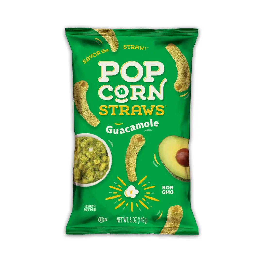 Pop Corn Straws חטיף מקלות תירס בטעם גווקאמולי - Elita Ofek food